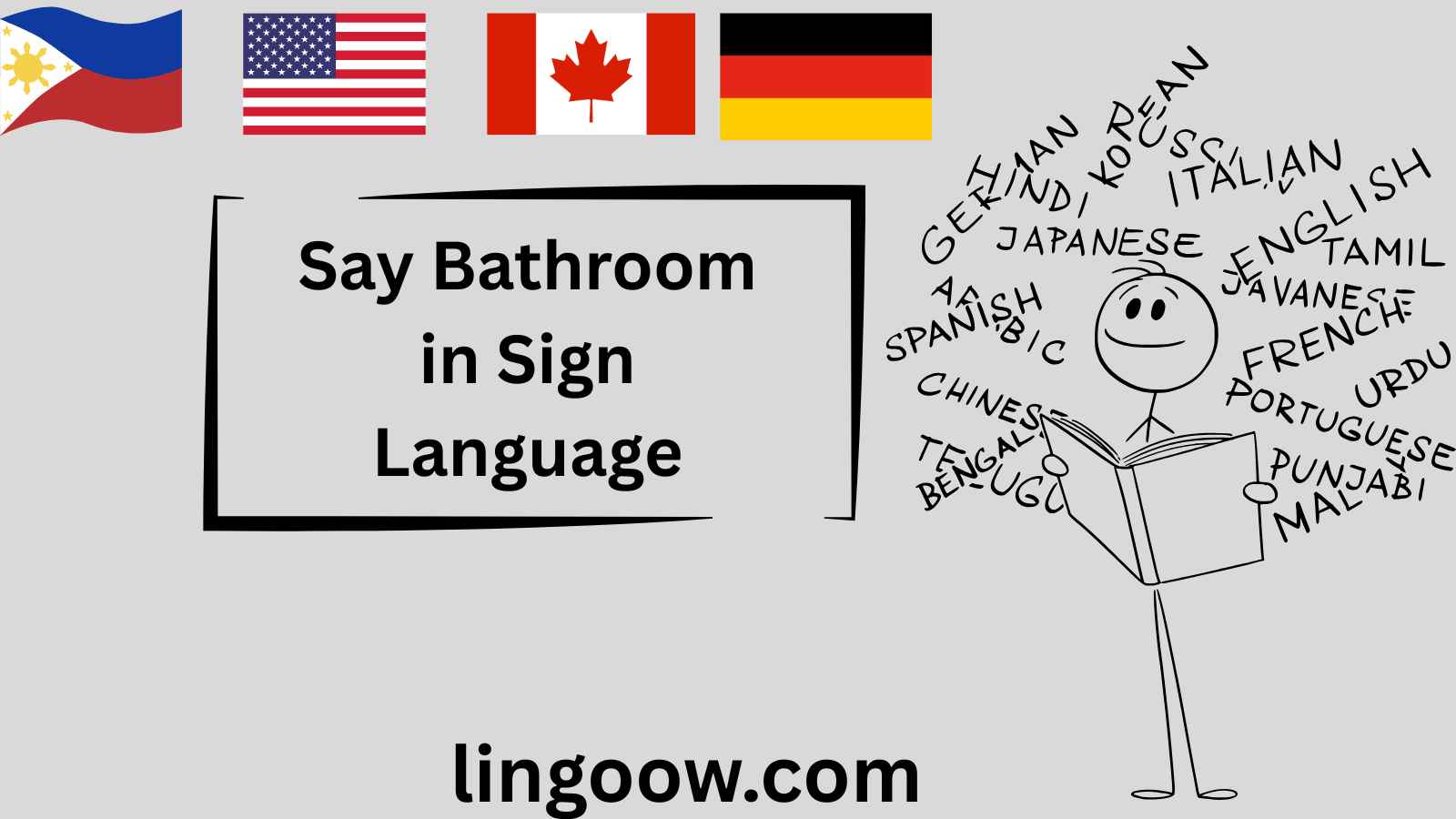 How to Say Bathroom in Sign Language